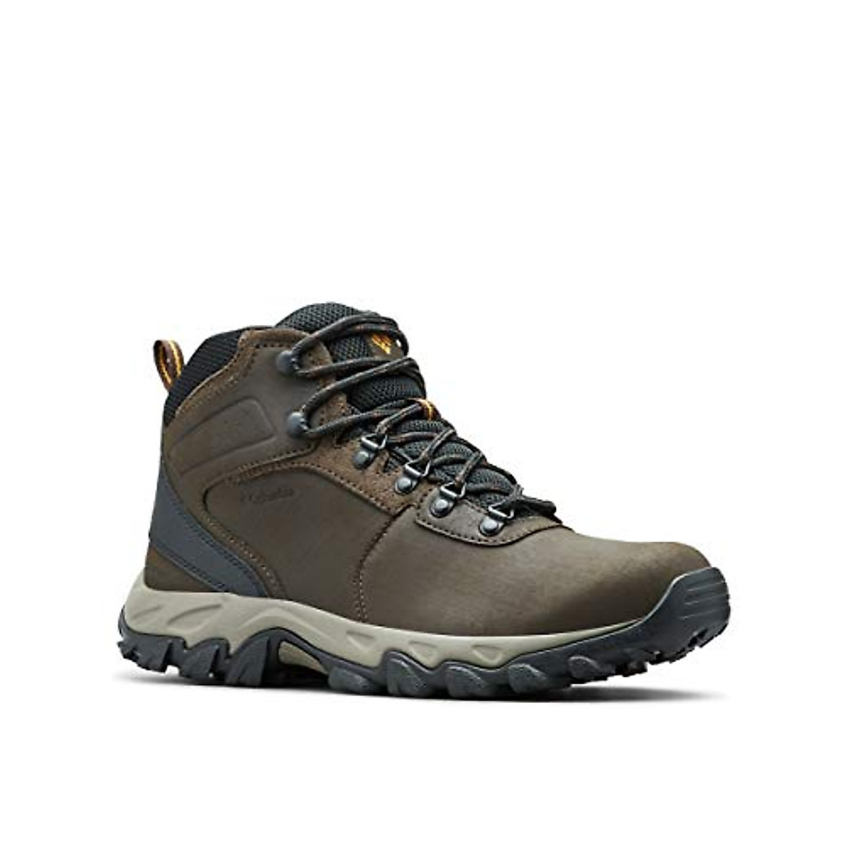 Columbia mens Newton Ridge Plus Ii Waterproof Boot Hiking Shoe, Cordovan/Squash, 10.5 US