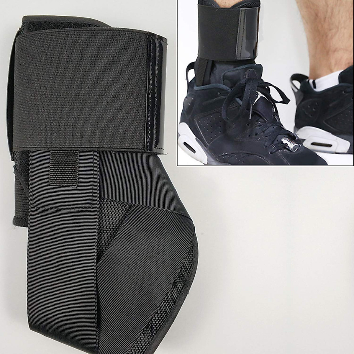 Lace Ankle Stabilizer Brace, Women Men Breathable Adjustable Foot Support Wrap for Sport, Ankle Sprain, Plantar Fasciitis, Injury Recovery