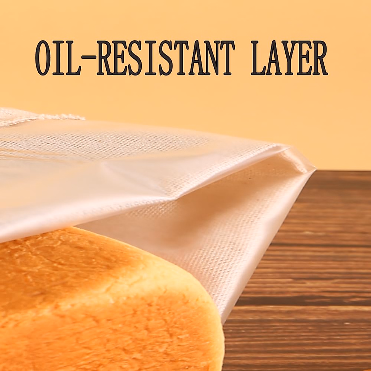 CIVJET 2pk Reusable Linen Bread Bags with TPU Lining, 17" x 13", Beige, Drawstring Closure, 2 Count