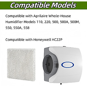 ITidyHome 4-Pack 10 Water Panel Replacement Humidifier Filter Compatible with Aprilaire Whole-House Humidifier Models 110, 220, 500, 500A, 500M, 550, 550A, 558, Compatible with Honeywell HC22P