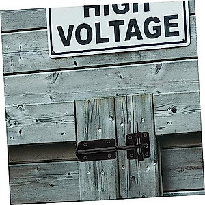 ULTECHNOVO 1 Set Plug Heavy Duty Hinge Outdoor Hooks Door Chain Lock Heavy Duty Gate Handles Locking Gate Latch Gate Latch Pull Latch Hook Gate Hinges for Wooden Fences Heavy Duty Steel Metal