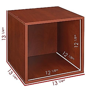 Niche Cubo Storage Organizer Open Bookshelf Set- 2 Cubes- Cherry