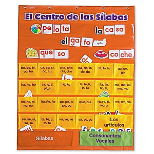 Learning Resources El Centro de las Silabas (Spanish Syllables) Pocket Chart