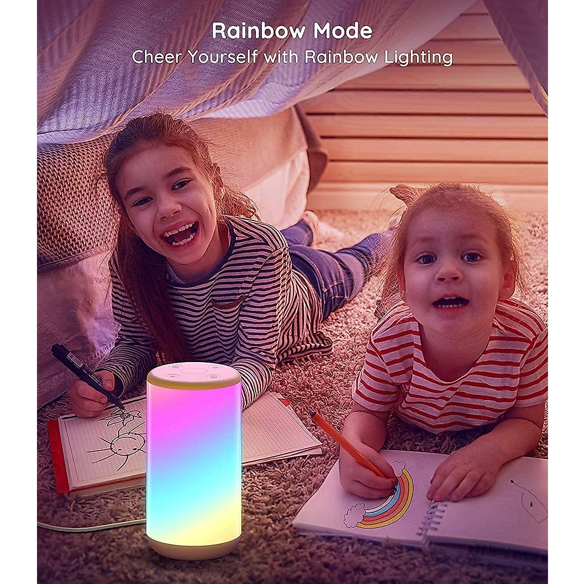 Govee RGBIC Table Lamp, Smart Lamp Work with Alexa, LED Beside Lamp with Music Sync and 43 Scene Modes, Ambiance Color Changing Lamp for Bedroom Decor, Dimmable Night Light (Corded Electric)