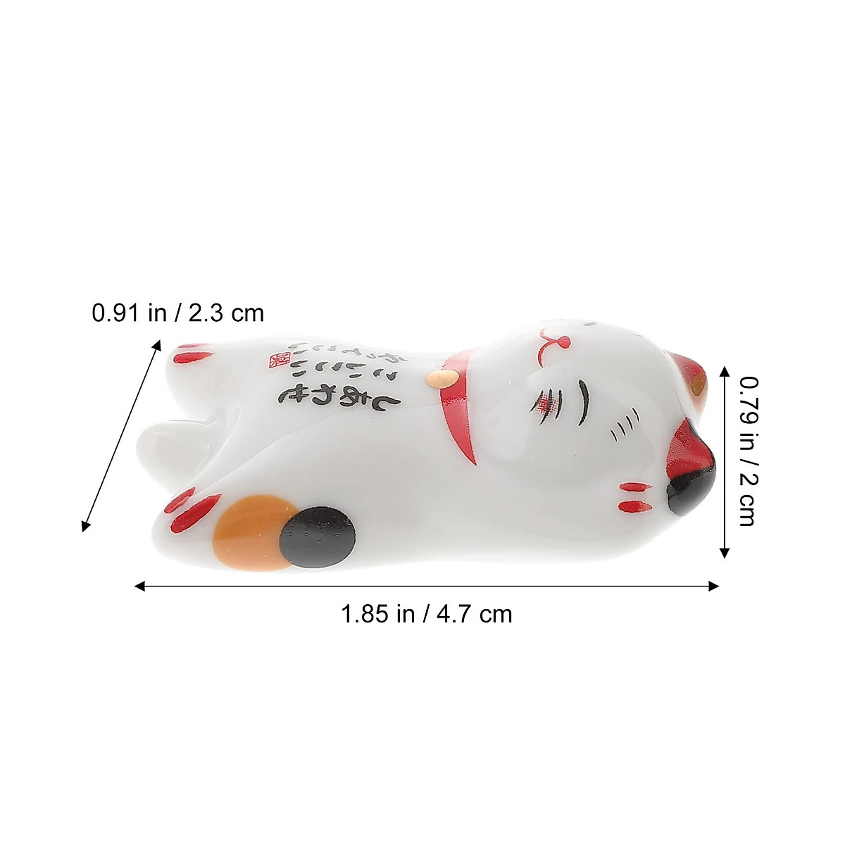 Chopstick Pillow Lucky Cat Ceramic Chopsticks Rest Rack Dinner Spoon Stand Knife Fork Stand Chopsticks Holder for Restaurant Utensils Cutter Rest