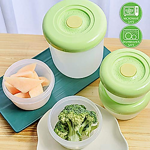 FOSA extra small vacuum container, microwavable with lid 13.5oz, 12pcs set (vacuum unit not included)