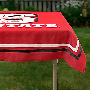 College Flags & Banners Co. North Carolina State Wolfpack Logo Tablecloth or Table Overlay