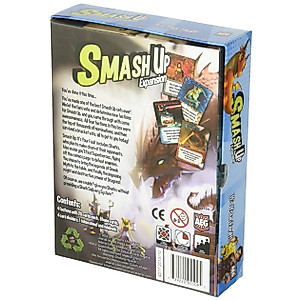 Smash Up It's Your Fault Expansion - AEG, Board Game, Card Game, Player's Choice, Superheroes, Sharks, Tornados, Dragons, and More, 2 to 4 Players, 30 to 45 Minute Play Time, for Ages 10 and Up