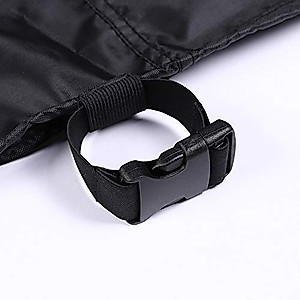 SafeGuard360 Patio Heater Cover Waterproof 420D Oxford Thickness, with Stainless Steel Telescopic Rod, and Storage Bag in Black (89in x 35in x 19in- Universal Fit for Outdoor Stand Up Heaters)