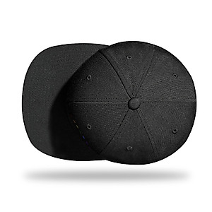 LGBTQ Accessories Pride Gay Stuff Rainbow Snapback Hats for Men Flat Bill Adjustable Baseball Cap Trucker Dad Hat Black Gifts