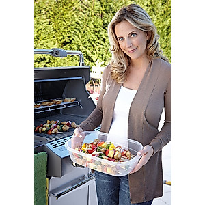 Rubbermaid TakeAlongs Food Storage Containers, 20 Count, Tint Chili,