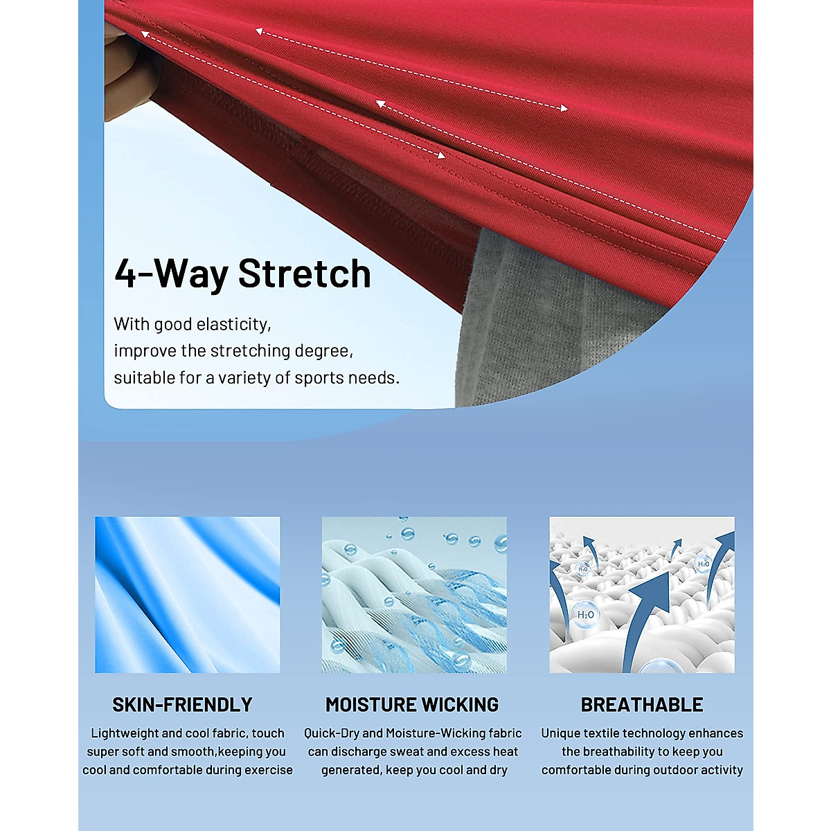 MIER Women's Golf Polo Shirts Collared V Neck Short Sleeve Tennis Shirt, Dry Fit, Moisture Wicking, Red, XL