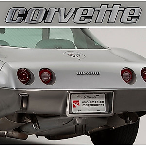 One Pc Corvette Rear Bumper Letter Emblems 3D Badges Late Replacement for 1976-1979 C3