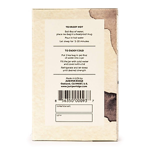 Juniper Ridge White Sage & Wild Mint Botanical Tea - Earthy, Herbal, & Bright Mint Notes - Vegan, Caffeine Free & Gluten Free - 20 Unbleached Teabags