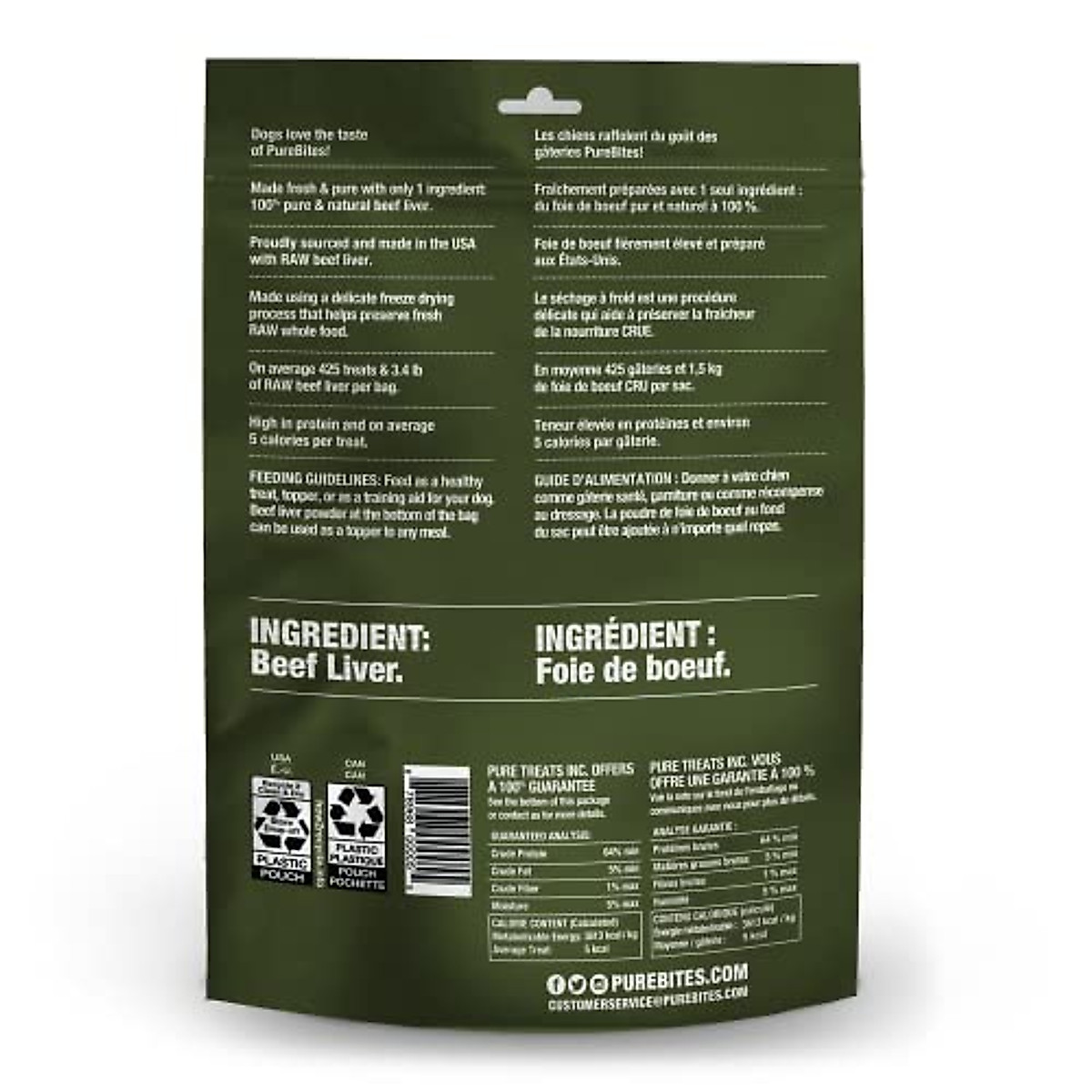 PureBites 1Pb470Bl Beef Liver For Dogs, 16.6Oz / 470G - Super Value Size