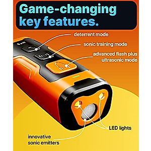 2023release Dog Bark Deterrent Device, Stops Bad Behavior: barking, jumping, aggression- No need to yell or swat, point to the dog, hit the button - Pet corrector, Best Alternative to Anti bark collar