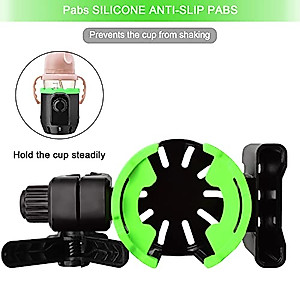 Universal Stroller Cup Holder with Phone Holder - 2-in-1 Fit for Uppababy Doona Nuna Jogger Graco Britax Bugaboo and More, Wheelchair Walker Bike Accessories, Gifts for Women Mom Men, Green