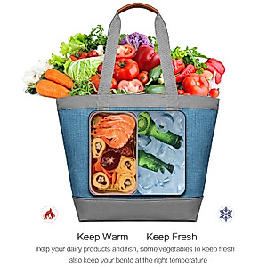 Insulated Cooler Bag - Reusable, Thermal Foam Insulation for Hot/Cold Food, Ideal for Delivery, Travel, and Picnics