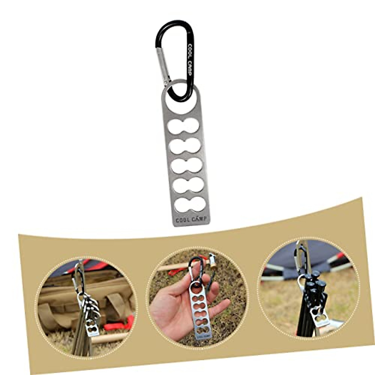 Outanaya Canopies Accessory Bike Attachment Pegs Camping Container Stake Garden Daily Peg Outdoor Spikes Stakes Holder Practical Spike with Hiking Tool Convenient for Steel Nail Camping Storage Tools