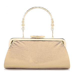 CHIC DIARY Rhinestones Crystal Clutch Purse for Women Top Handle Evening Bag for Party Prom Crossbody Purse Shoulder Handbag