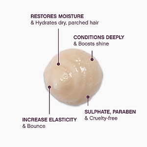 KEVIN.MURPHY HYDRATE-ME.MASQUE - Hair Masque for Damaged Hair - For Normal to Dry Hair - Hair Repair Formula - With Baobab Seed Oil & Rose Hip - Sulphate Free Hair Care - 200 mL / 6.7 fl oz