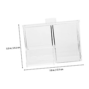 HANABASS Box Cosmetic Storage Box Clear Container Containers with Lids Jewelry Holder Stand Makeup Storage Box Cotton Pad Dispenser Container Cotton Swabs Storage Case Cotton Pad Box