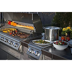 Bull Outdoor Products 30008 Liquid Propane Slid-In Double Side Burner, Front and Back Design