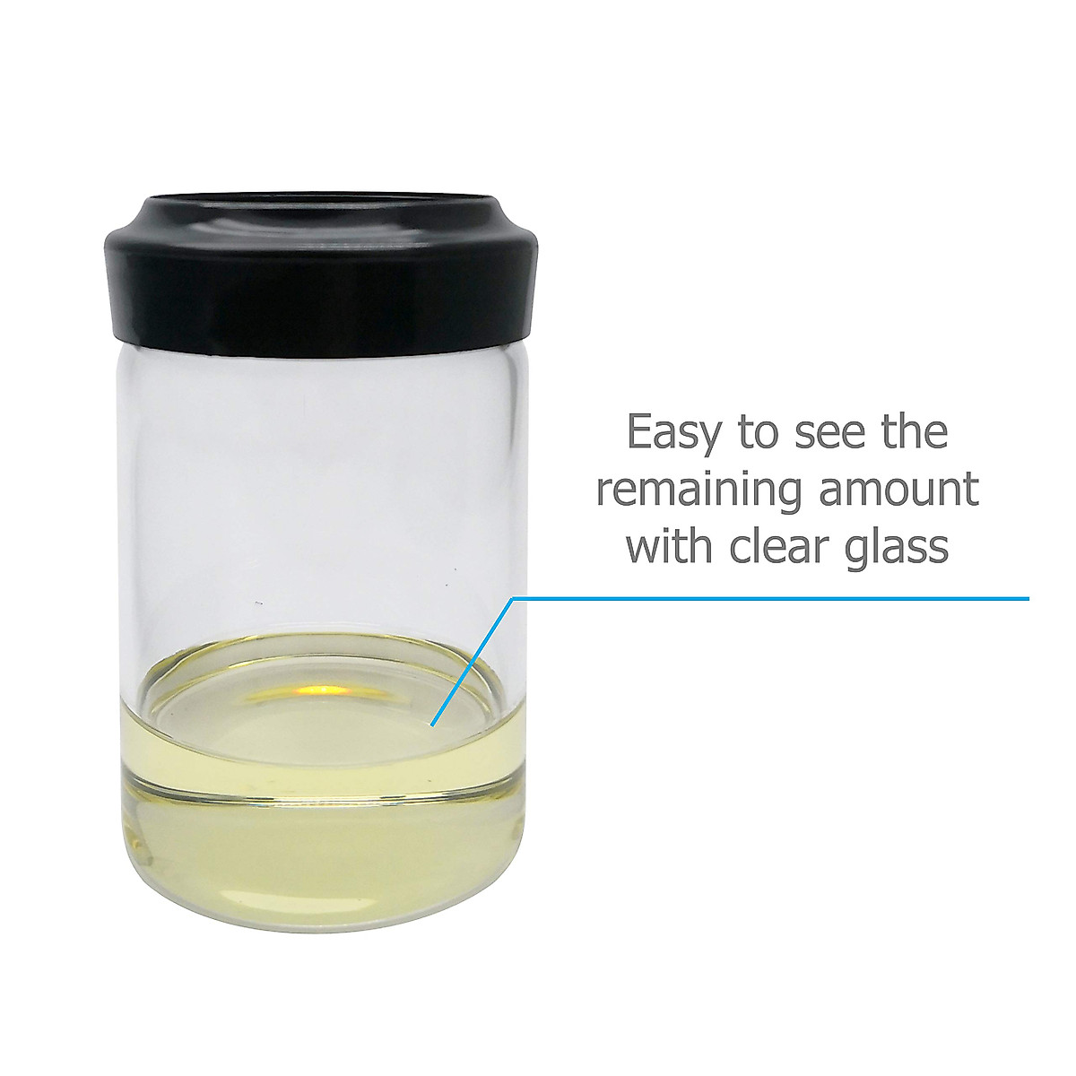 Excelity Honey Jar with Dipper and Lid Clear Glass Container for Storing and Dispensing Honey