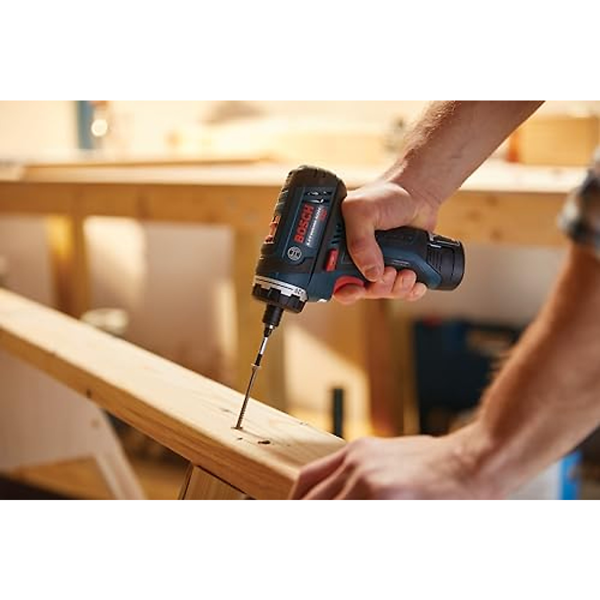 BOSCH CLPK27-120 12V Max 2-Tool Combo Kit with Two-Speed Pocket Driver, Impact Driver and (2) 2.0 Ah Batteries,Blue