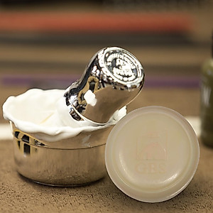 G.B.S 97% Men's Cedar & Pine Shave Soap –All Natural Shave Soap for Men- Creates a Rich Lather Foam for Ultimate Wet Shaving Experience (Cedar and Pine)