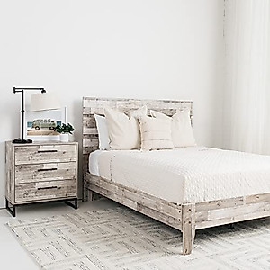 Signature Design by Ashley Neilsville Industrial 3 Drawer Chest of Drawers, Whitewash