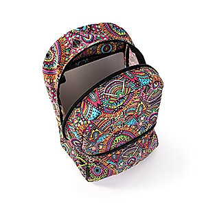 Sakroots Womens Eco-twill Sakroots On The Go Packable Backpack in Eco Twill, Rainbow Wanderlust, One Size US