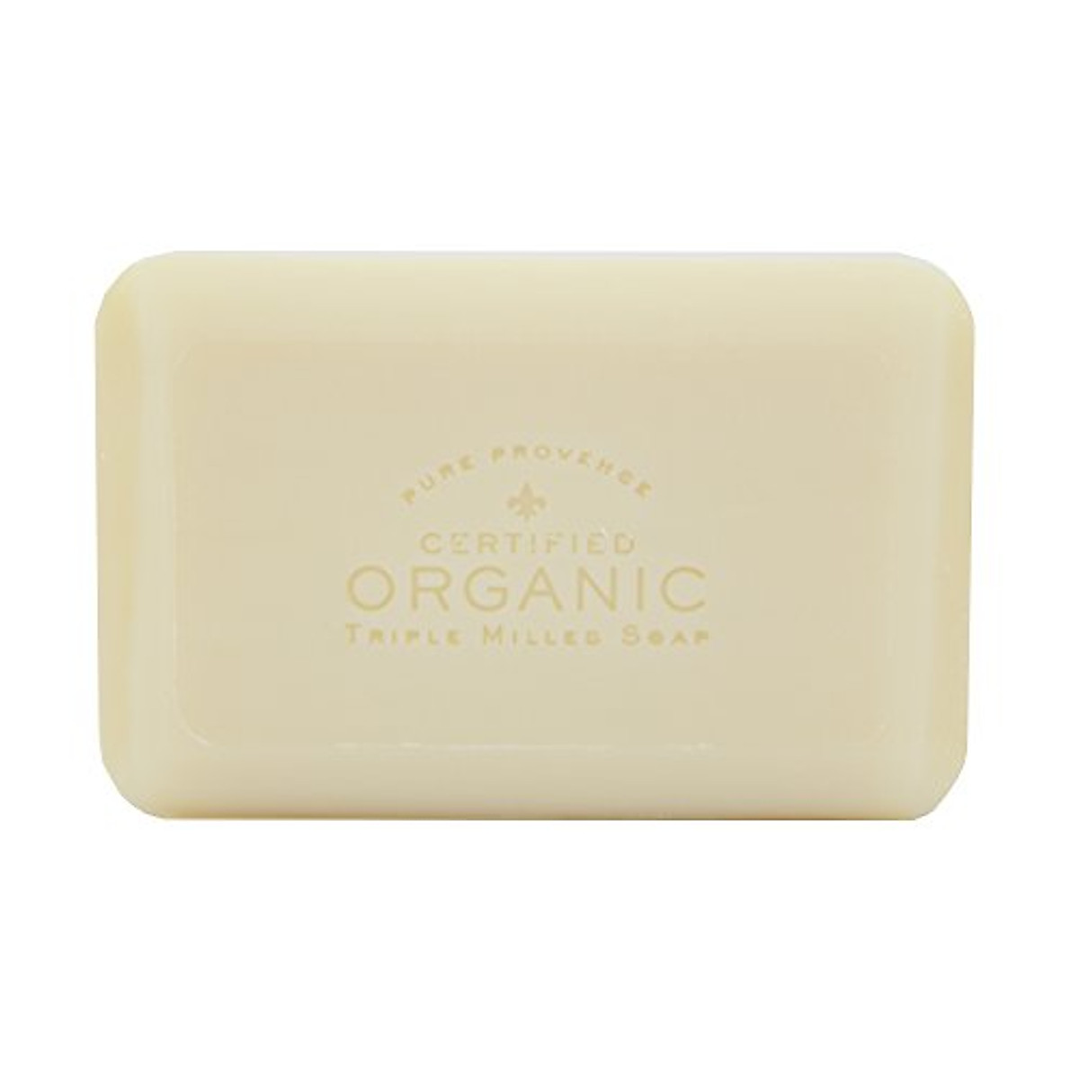 Pure Provence Certified Organic Triple Milled Unscented Soap | Shea Butter | Sensitive Skin | Extra-Gentle Luxury Full Size Bar | Made in France | 5.3oz (150g) Soaps (3 Bars)