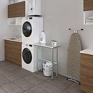 14 in. x 30 in. Open Base Stainless Steel Work Table | Residential & Commercial | Food Prep | Heavy Duty Utility Work Station | NSF