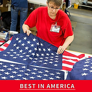 100% Made in USA American Flags 3x5 Ft Outside,American Flag Outdoor Heavy Duty,Us Flag 3x5 Longest Lasting Usa Flag, Built For Outdoor Use,(100% In Usa)