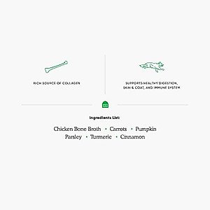 Open Farm Bone Broth, Food Topper for Both Dogs and Cats with Responsibly Sourced Meat and Superfoods without Artificial Flavors or Preservatives, 72oz (6 Pack Harvest Chicken)