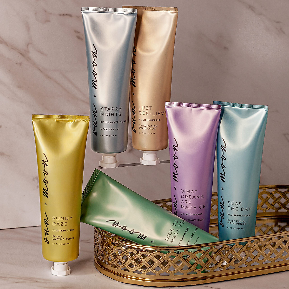 Sun + Moon Lavender Face Mask Gel Type Night Pore Calming Renewing Restoring Skincare Glycolic Acid - 5.1 oz