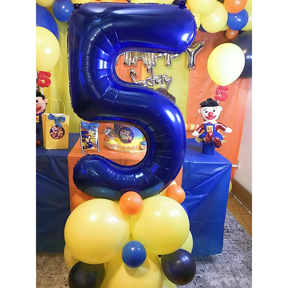 40 Inch Number 8 Balloon, Giant Navy Blue 8 18 28 80 Birthday Balloons for Men Boys, 8th Birthday Decorations Party Supplies, Wedding Anniversary, Graduations
