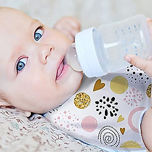 Sublimation Blank Baby Burp Cloths 5 Pieces Blank Baby Bibs Soft Absorbent Burping Cloth Solid White Unisex Boys Girls Burp Cloth Set Newborn Towel for Baby Shower Registry Gi ft Machine Washable