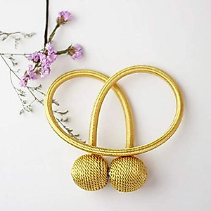 JJZXD 1Pc Magnetic Curtain Tieback Buckle Strap Holdbacks Magnet Clip for Curtain Rod Tie Backs Hanging Belts Rope Accessoires (Color : B)