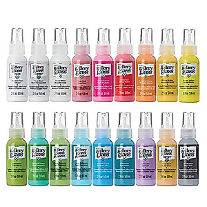 Gallery Glass Window Acrylic Craft Paint Set Formulated to be Non-Toxic, Perfect for Beginners and Artists, Eighteen Bottles, 2 Ounce, Assorted Colors 2, 2 Fl Oz (Pack of 18)