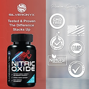 Extra Strength Nitric Oxide Supplement L Arginine 3X Strength - Citrulline Malate, AAKG, Beta Alanine - Premium Muscle Supporting Nitric Booster for Strength & Energy to Train Harder - 180 Capsules
