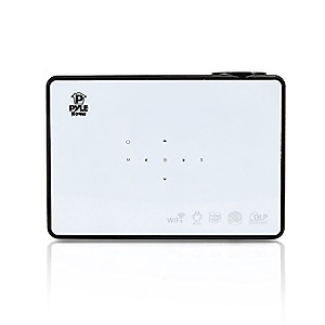 Pyle Portable Home Theater Projector with WiFi Wireless Multimedia Streaming - Full HD 1080p Smart Video LED Lamp, HDMI/USB Inputs for PC Computer, Laptop, Compatible w/ 3D and Blu Ray - (PRJAND805)