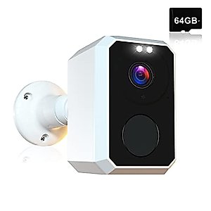 Smart Battery Powered 2k Home Security Cameras Wireless Outdoor WiFi Waterproof Outside Front Door Garage Surveillance Camera Long Range Motion Sensor Night Vision with Phone app Works with Alexa