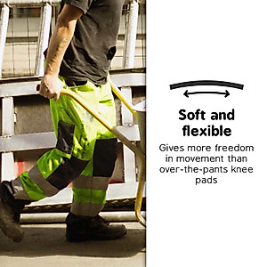 XCEL 2-Pack Strapless Knee Pads 9" x 4.5" x 1/2" No Strap Knee Pads Knee Pad Inserts Cushion for Work Pants, Neoprene, Water and Weather Resistant