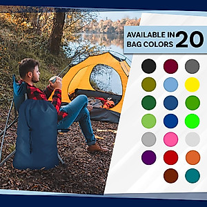 Heavy Duty Laundry Bag w/Shoulder Strap, 22" x 28", 210 Denier Polyester, Holds 2 Loads or 35 lbs, Plus 1 Lavender Sachet (NAVY BLUE)