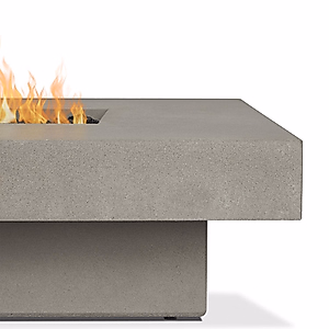 BBQGuys Signature Geneva 72-Inch Rectangle Natural Gas Fire Table - Flint (Ships as Propane w/Conversion Kit)