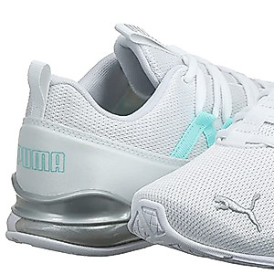 PUMA Womens Riaze Prowl Cross Trainer, PUMA Womens White-Gulf Stream, 9.5