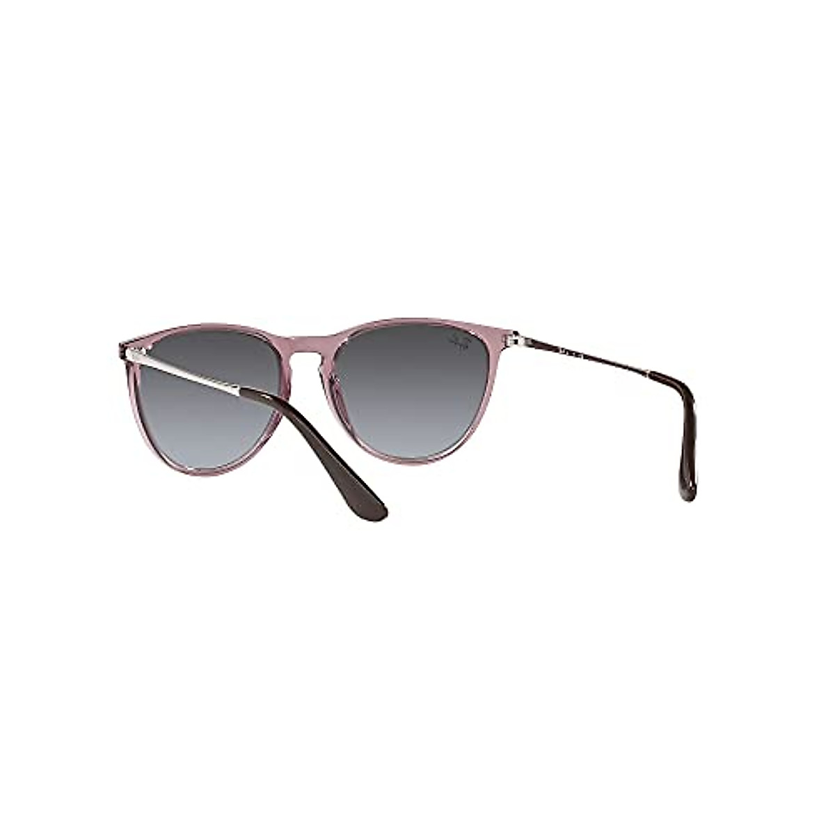 Ray-Ban Junior RJ9060S Erika Round Sunglasses, Transparent Violet/Grey Gradient, 50 mm