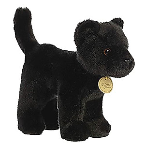 Aurora® Realistic Miyoni® Panther Stuffed Animal - Lifelike Detail - Cherished Companionship - Black 10 Inches